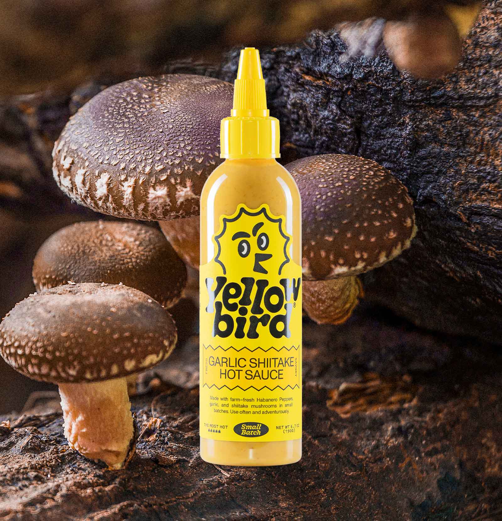 Yellowbird Garlic Shiitake Hot Sauce 6.7 oz. – Yellowbird®